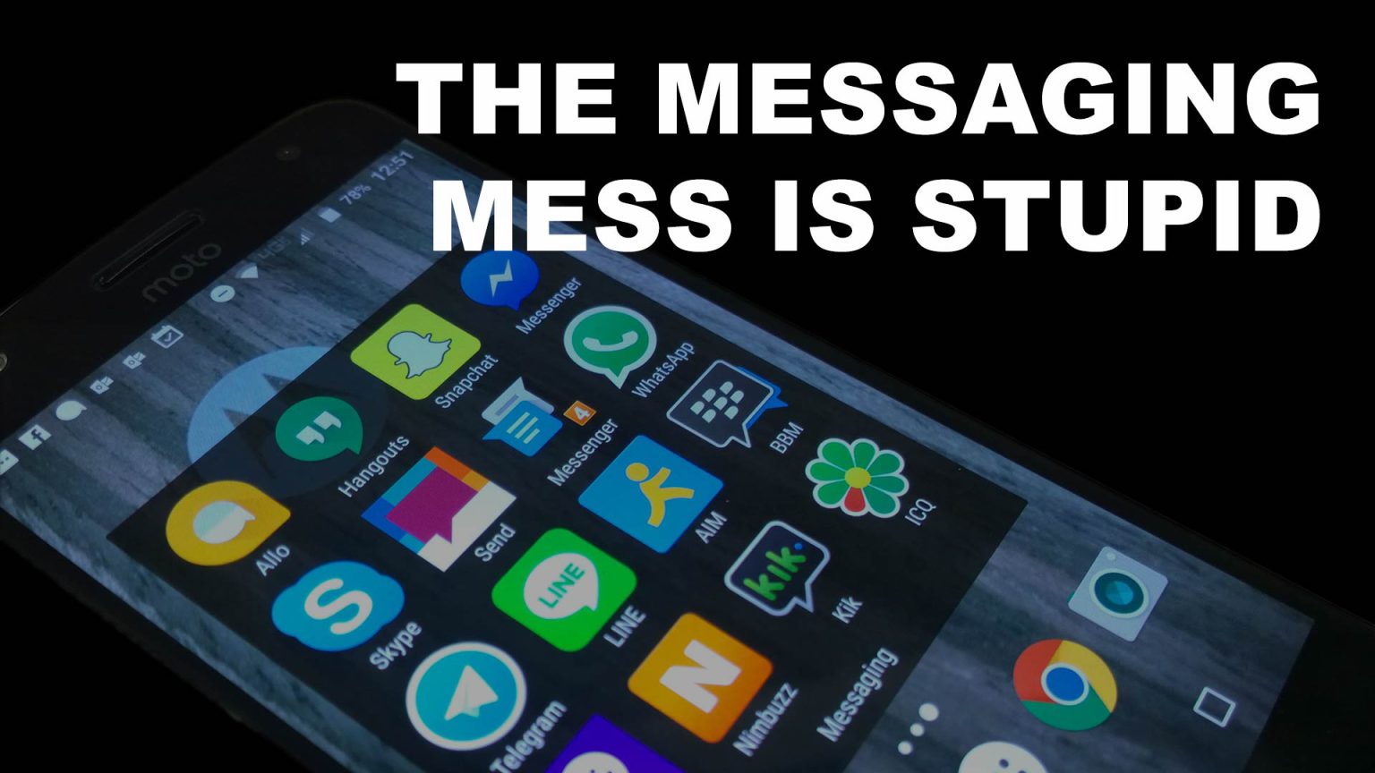 The smartest messaging method is not a segregated mess of WhatsApp ...